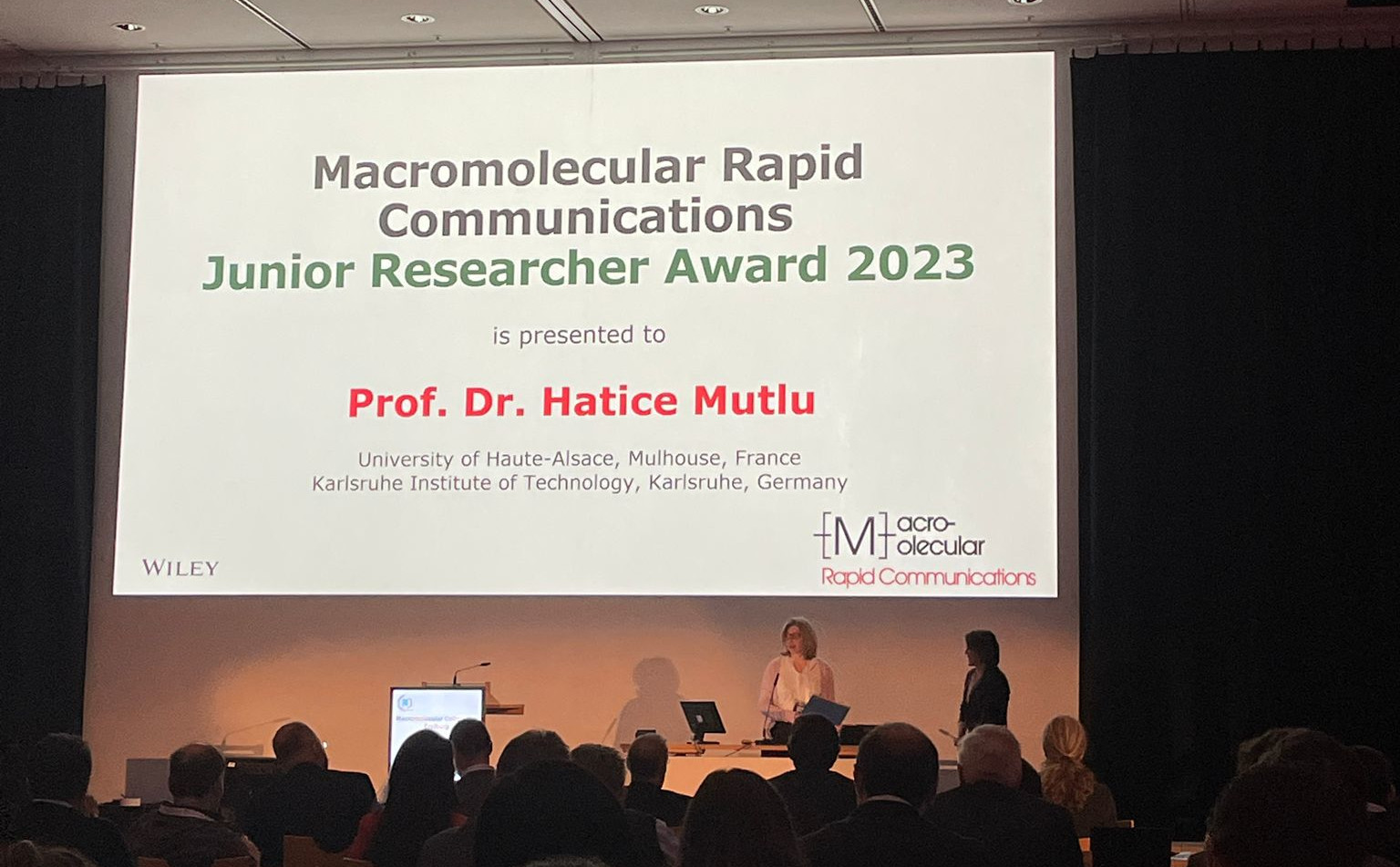 Macromolecular Rapid Communications Junior Reasearcher Award for Hatice ...